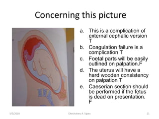 Obsterics and gynaecology picture test osce 2 | PPTX