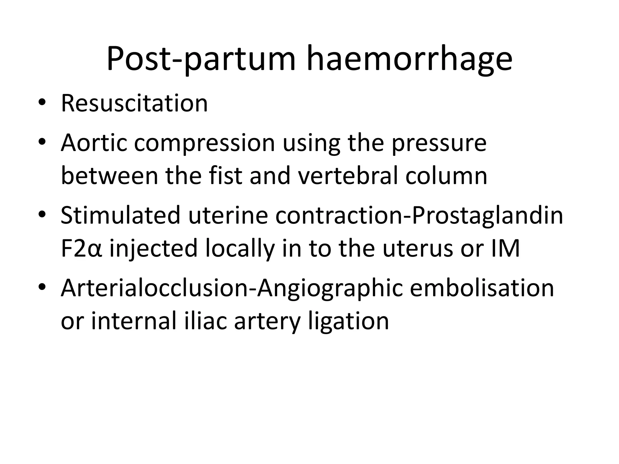 Obstetrical emergencies | PPTX