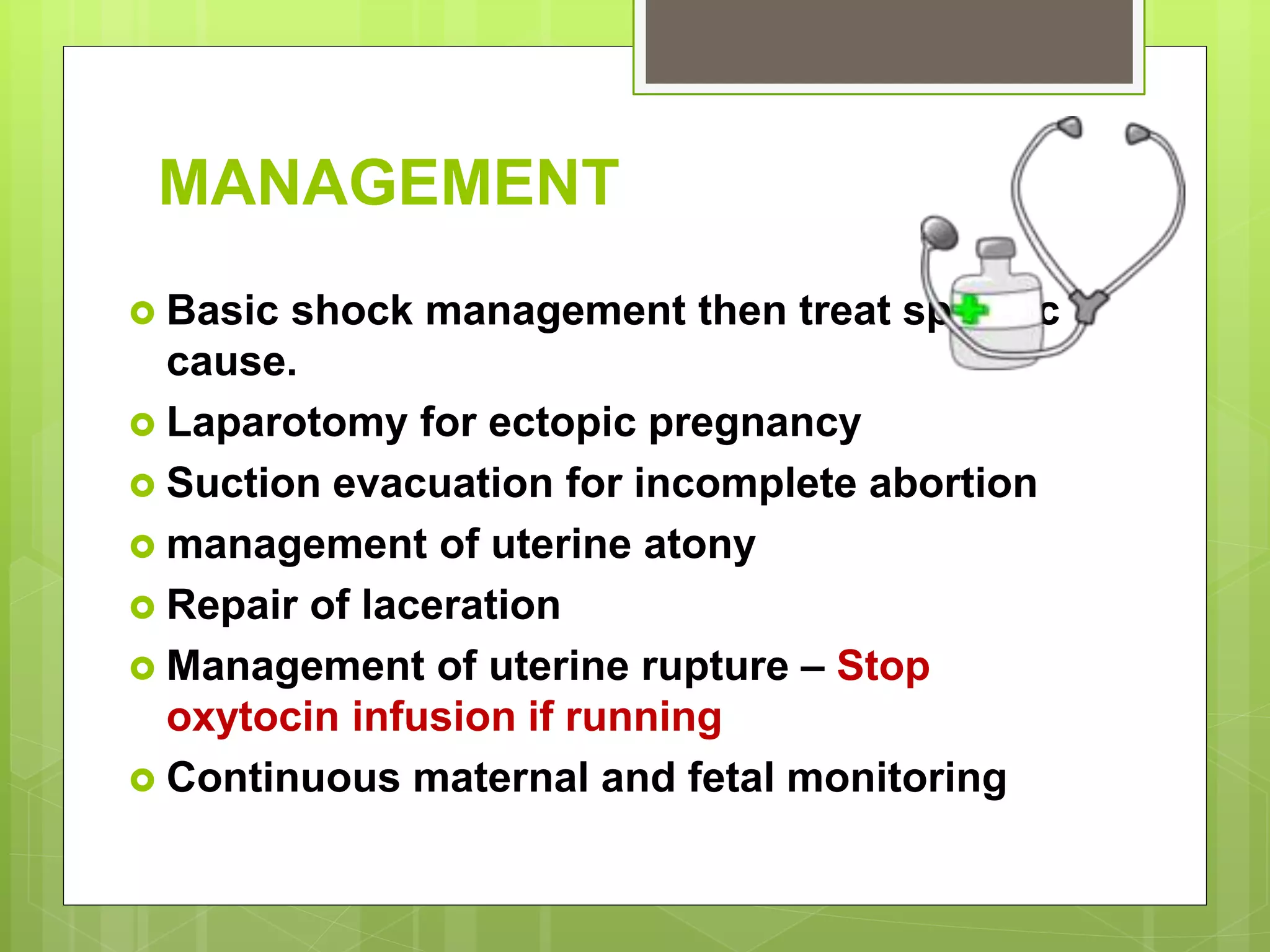 Obstetrical emergencies | PPTX