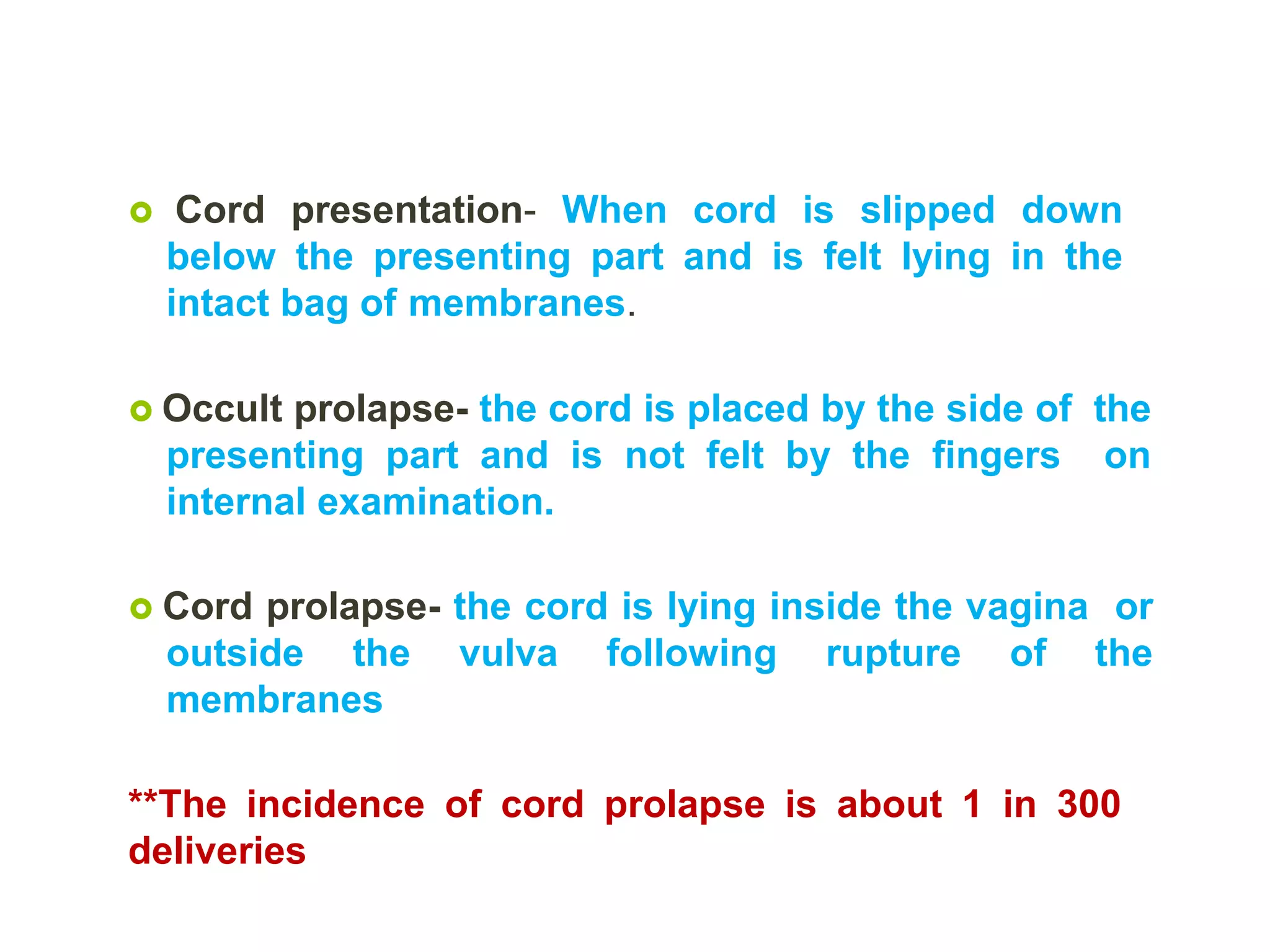 Obstetrical emergencies | PPTX