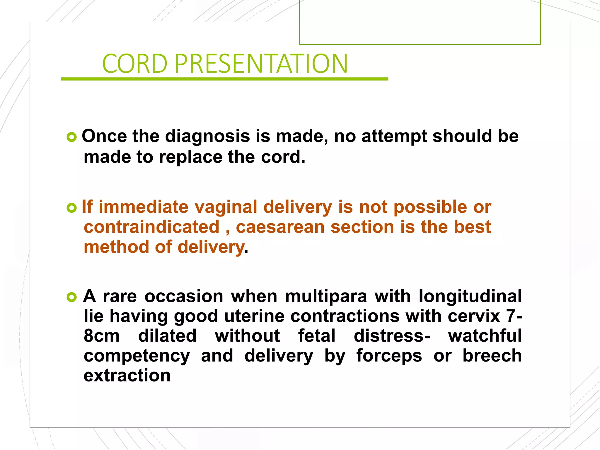 Obstetrical emergencies | PPTX