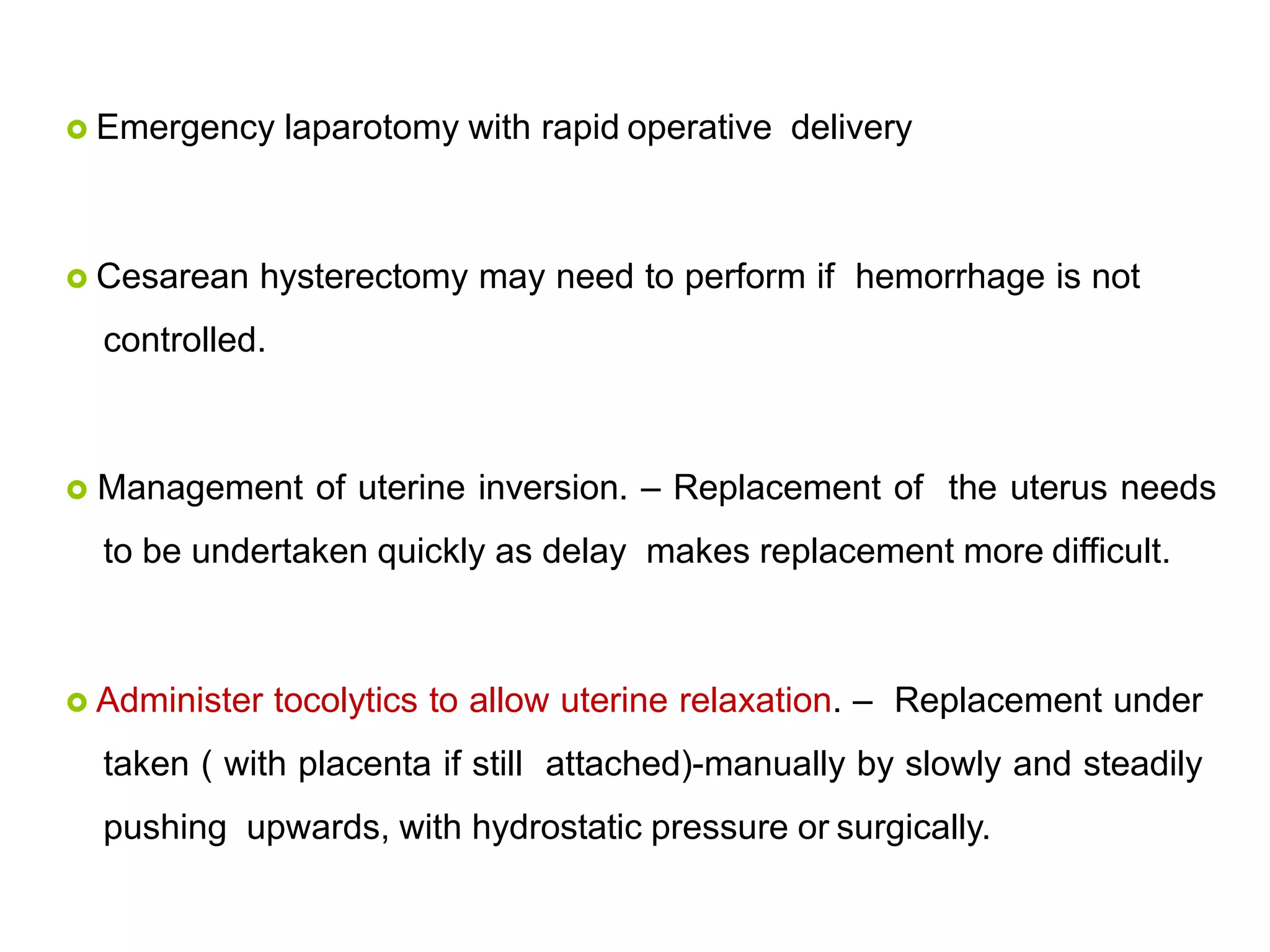 Obstetrical emergencies | PPTX