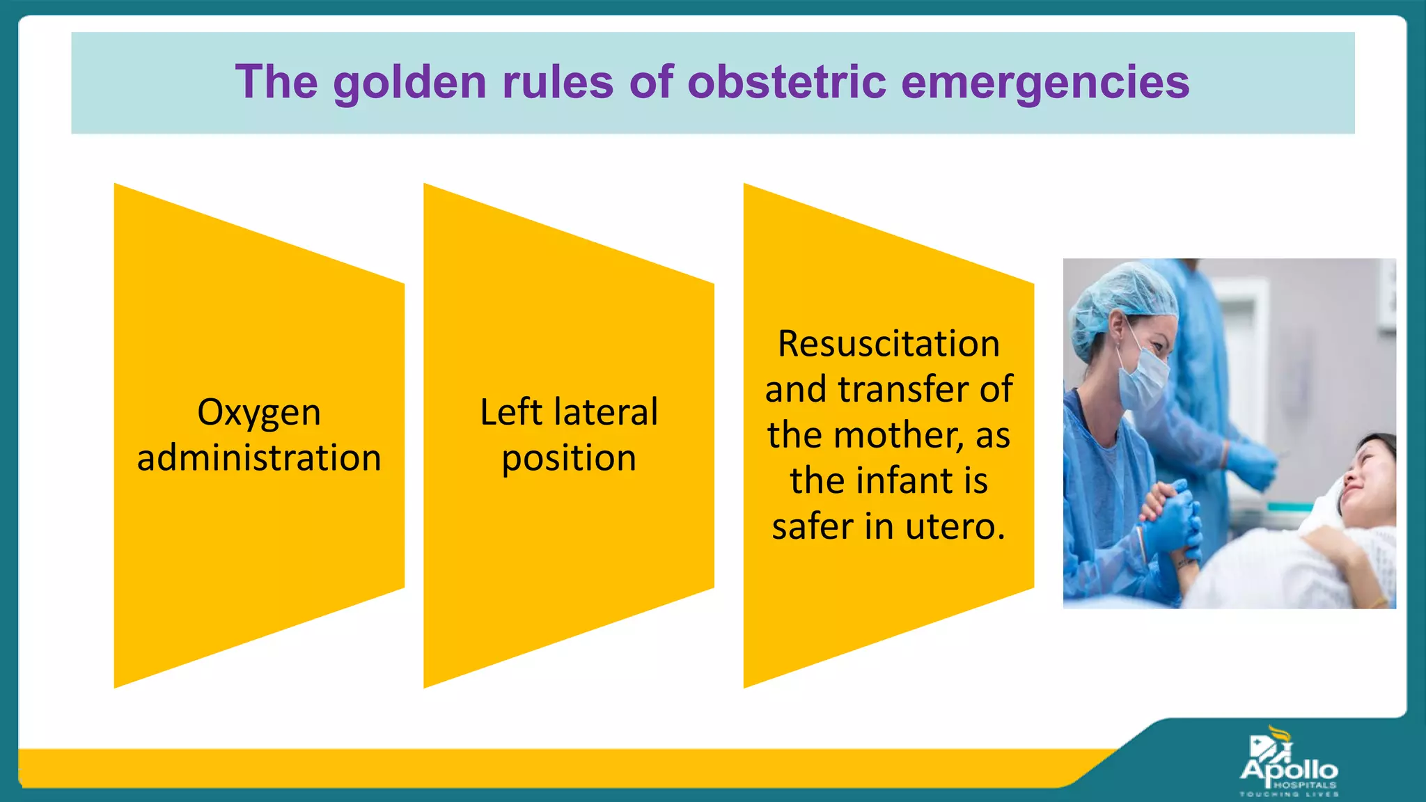 Obstetrical emergencies | PPTX