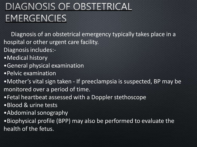 Obstetrical Emergency & Management.pptx | Pregnancy | Reproductive Health