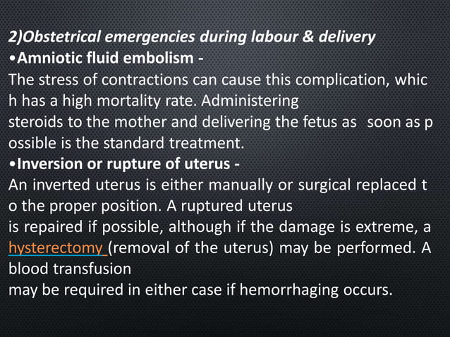 Obstetrical Emergency & Management.pptx | Pregnancy | Reproductive Health