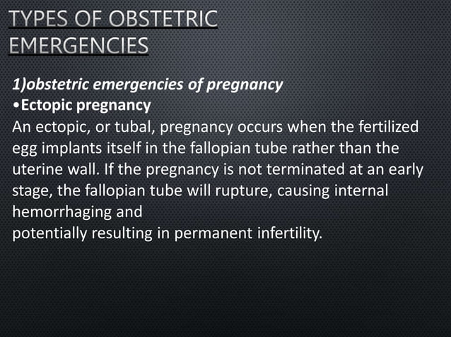 Obstetrical Emergency & Management.pptx | Pregnancy | Reproductive Health