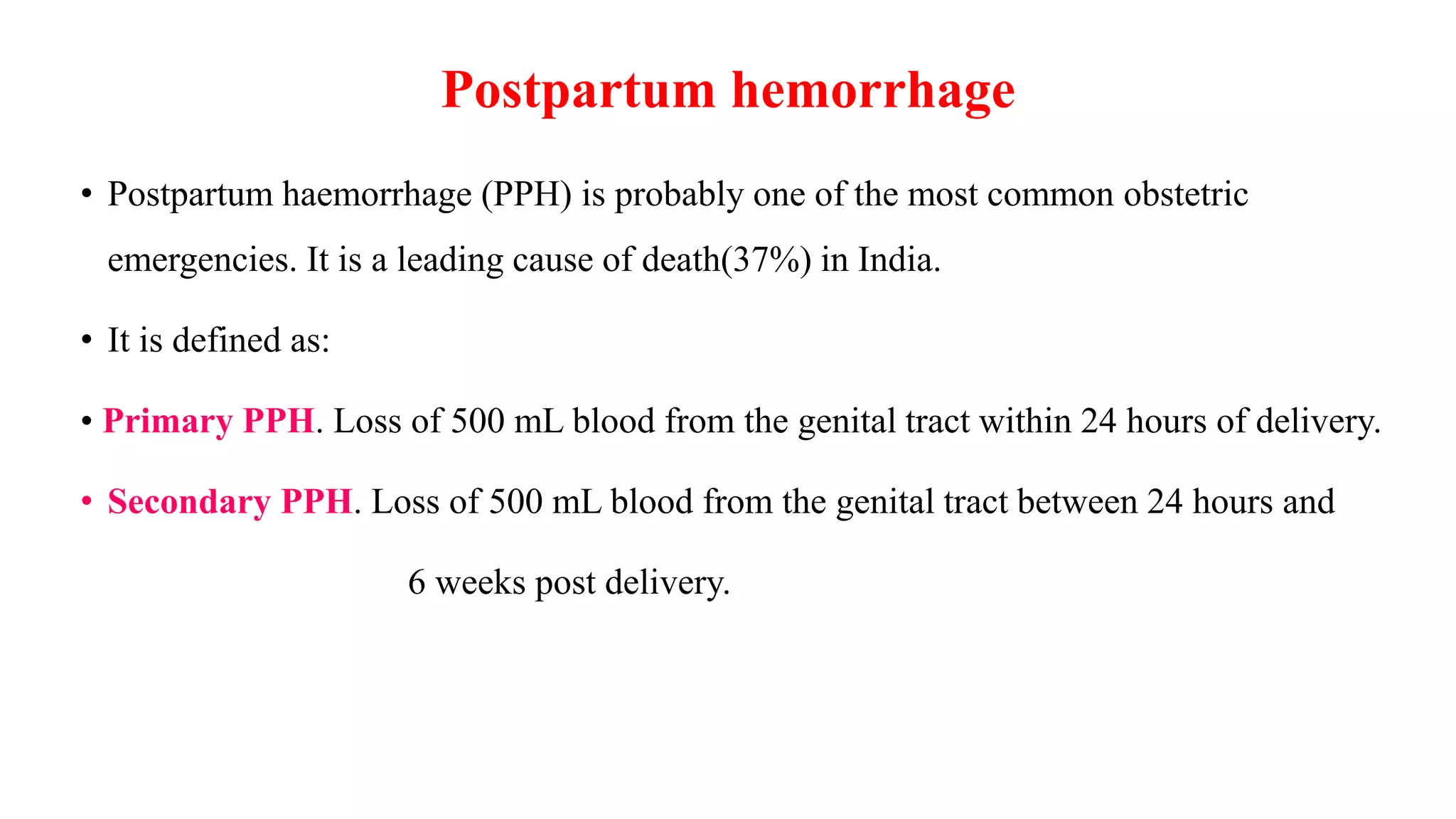 Obstetrical emergency & nsg management | PPTX