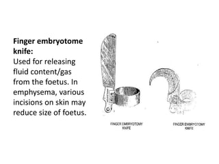 obstetrical instruments.pptx | First Aid | Injuries