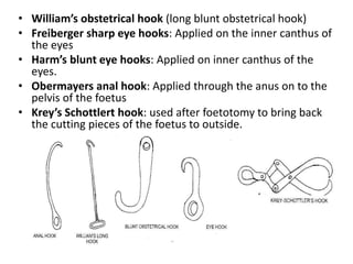 obstetrical instruments.pptx | First Aid | Injuries
