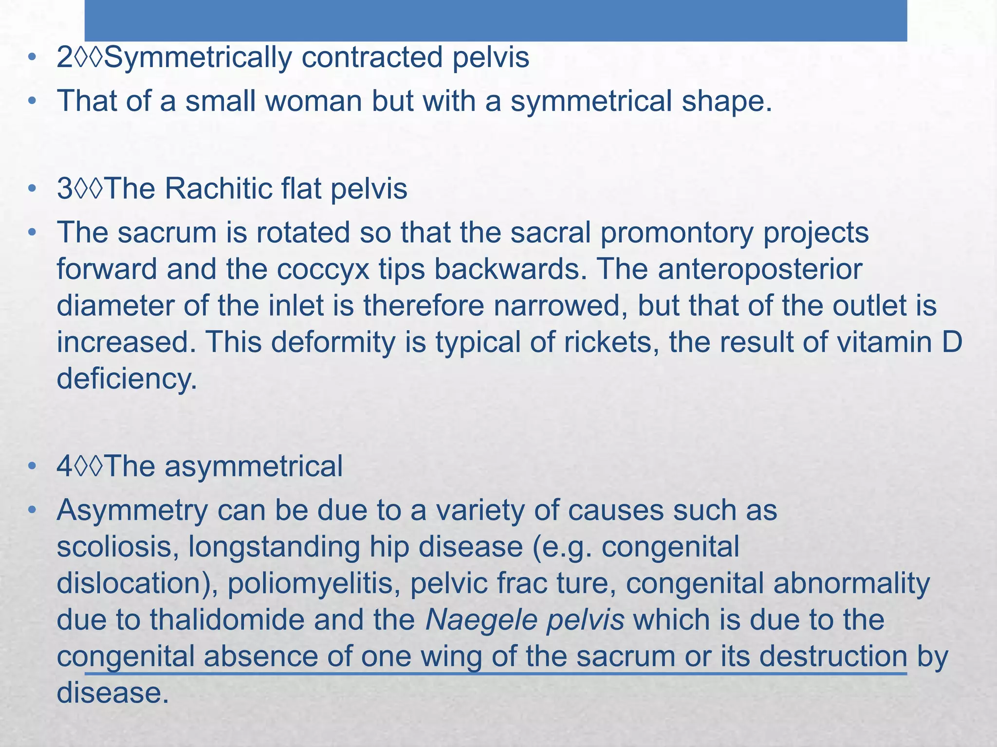 Obstetrical pelvic measurements | PPTX