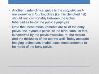 Obstetrical pelvic measurements | PPTX