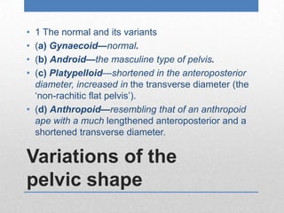 Obstetrical pelvic measurements | PPTX