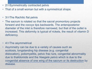 Obstetrical pelvic measurements | PPTX
