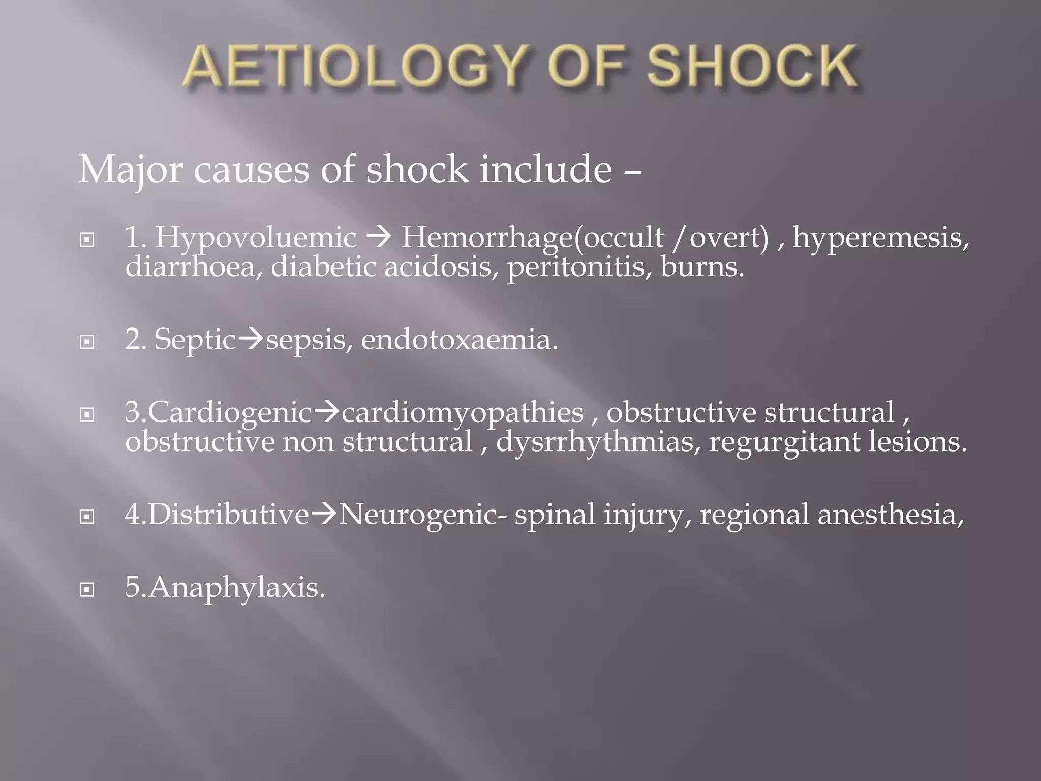 Obstetrical shock | PPTX