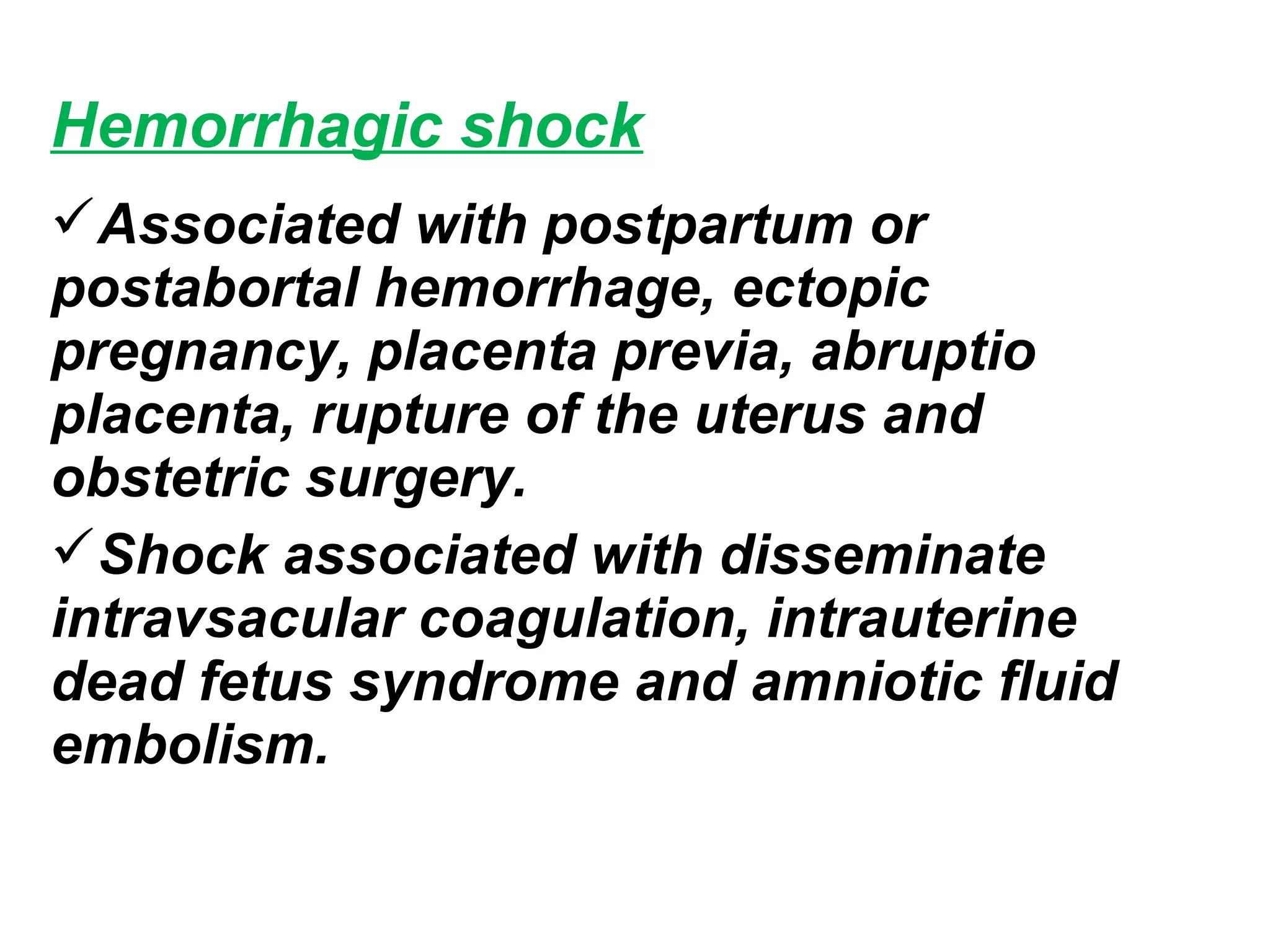 Obstetrical shock | PPT