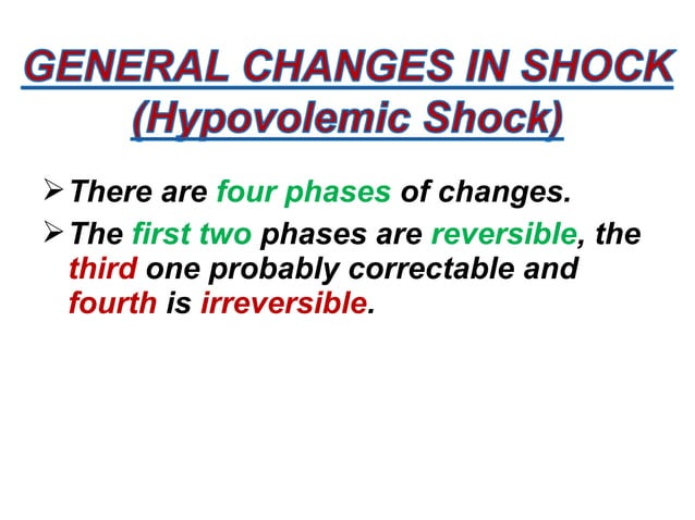 Obstetrical shock | PPT | Blood Disorders | Diseases and Conditions