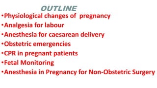 Obstetric anaesthesia | PPTX