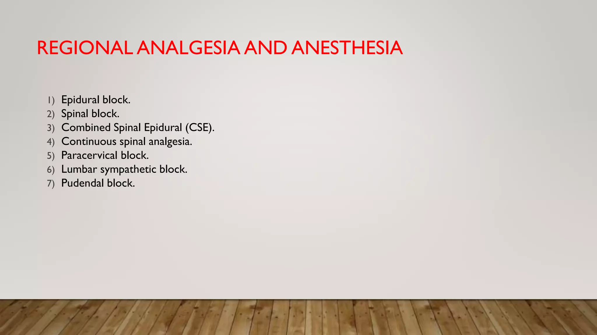 Obstetric anaesthesia 2020 | PPT
