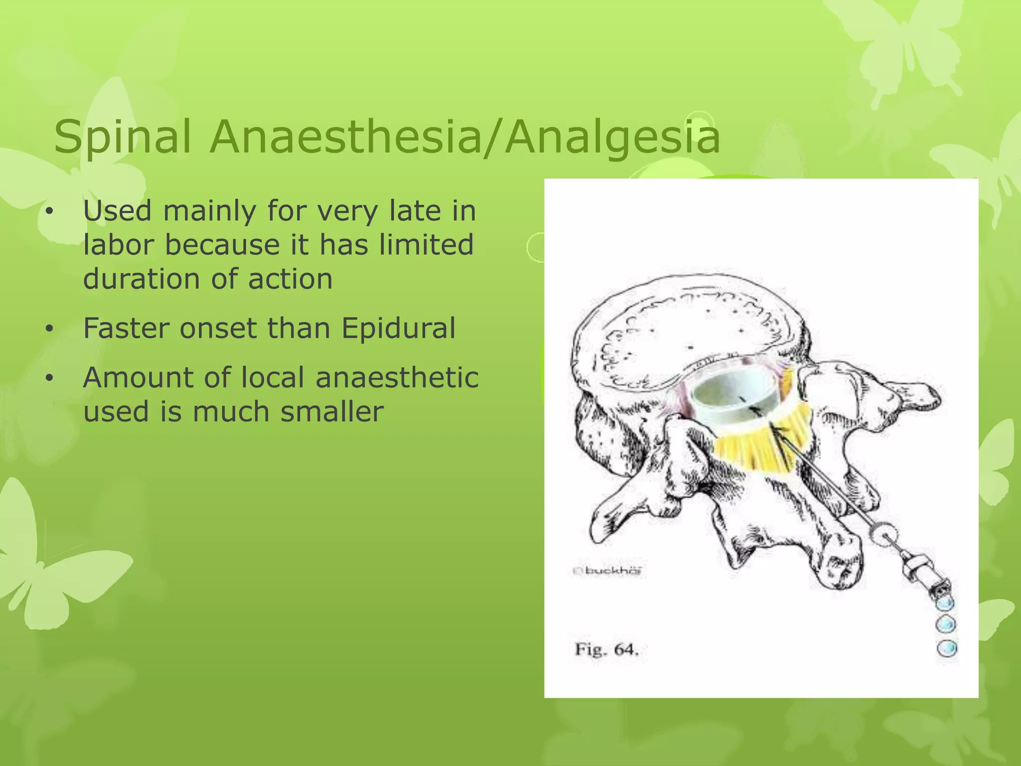 Obstetric anaesthesia and analgesia | PPTX