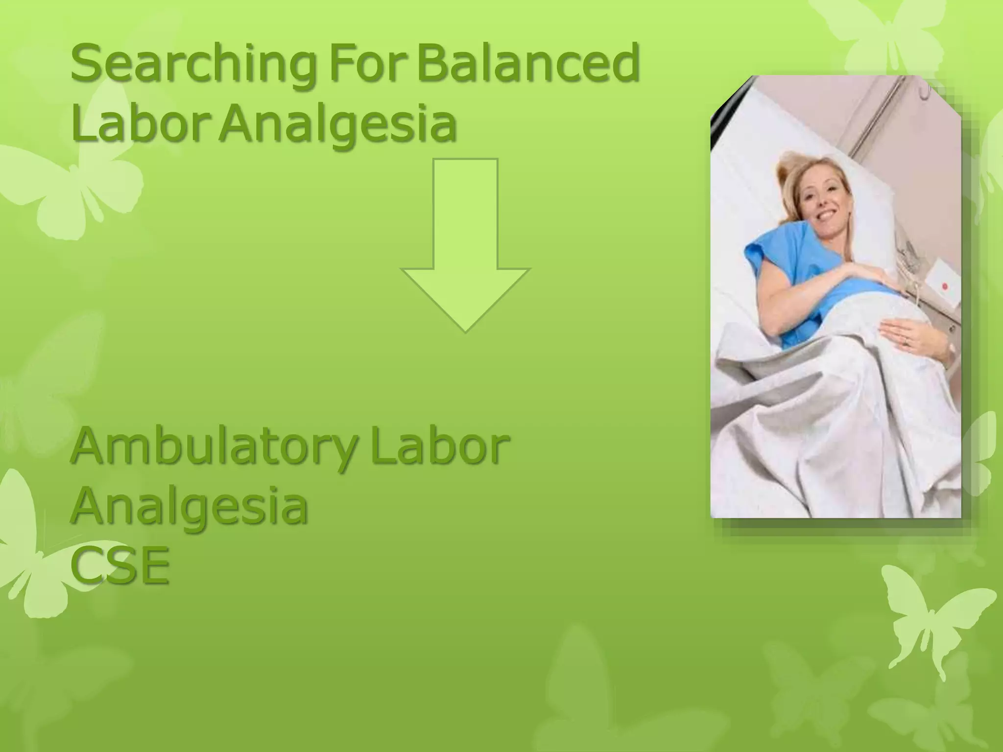 Obstetric anaesthesia and analgesia | PPTX