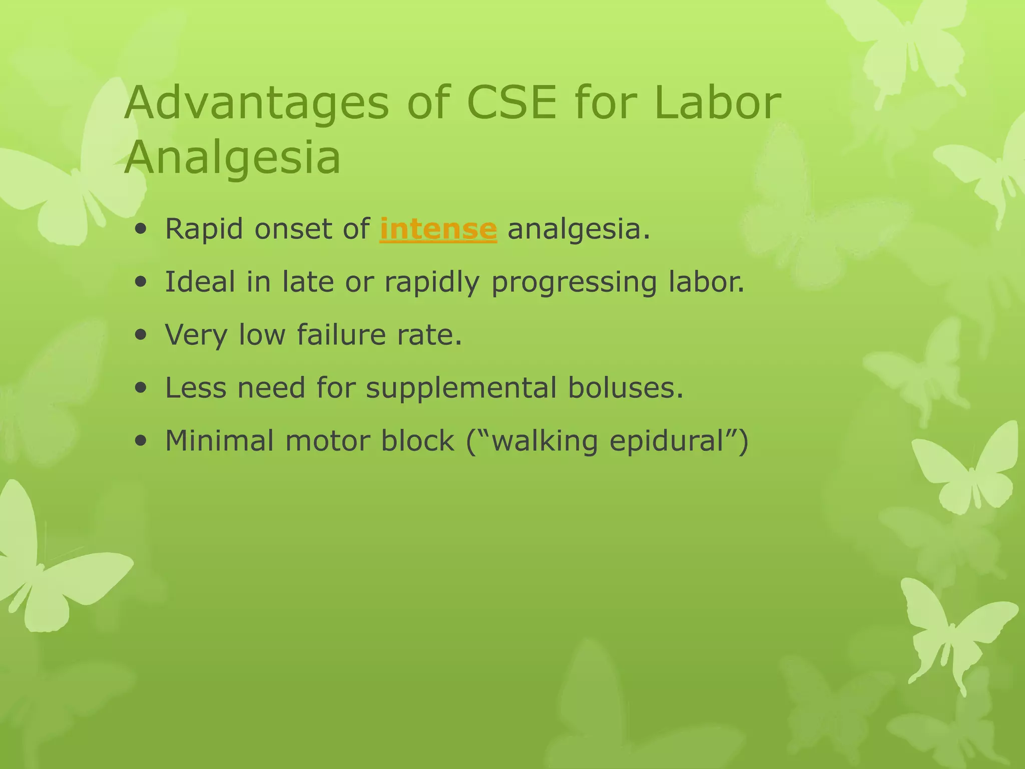 Obstetric anaesthesia and analgesia | PPTX