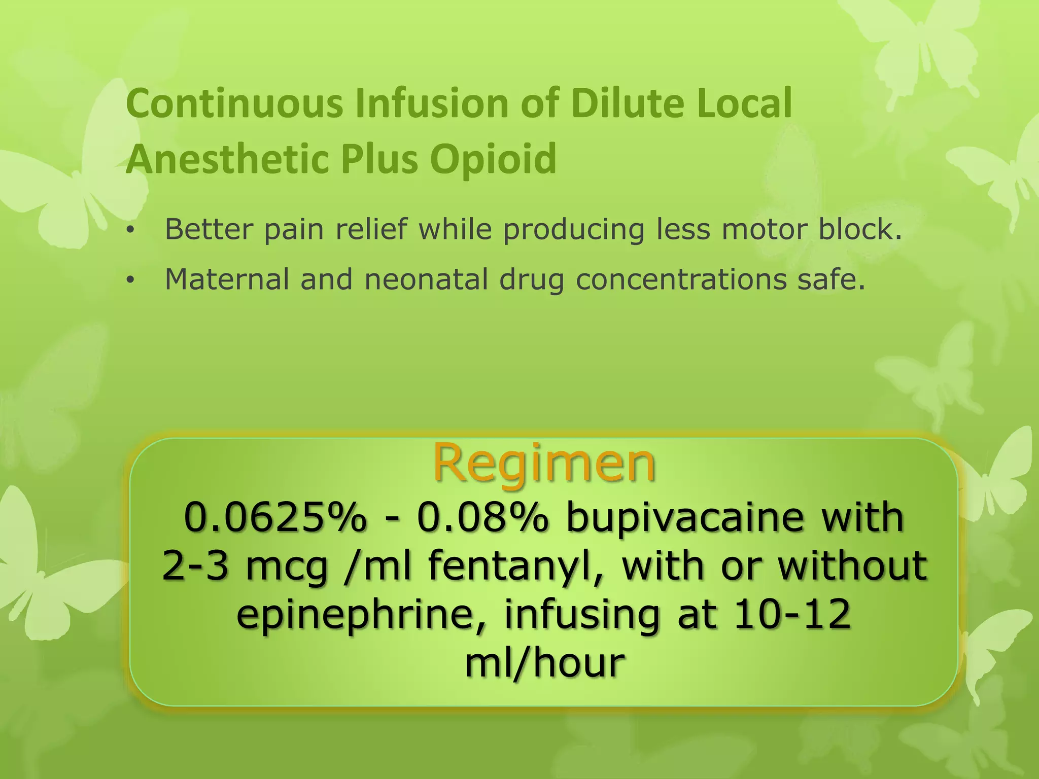 Obstetric anaesthesia and analgesia | PPTX