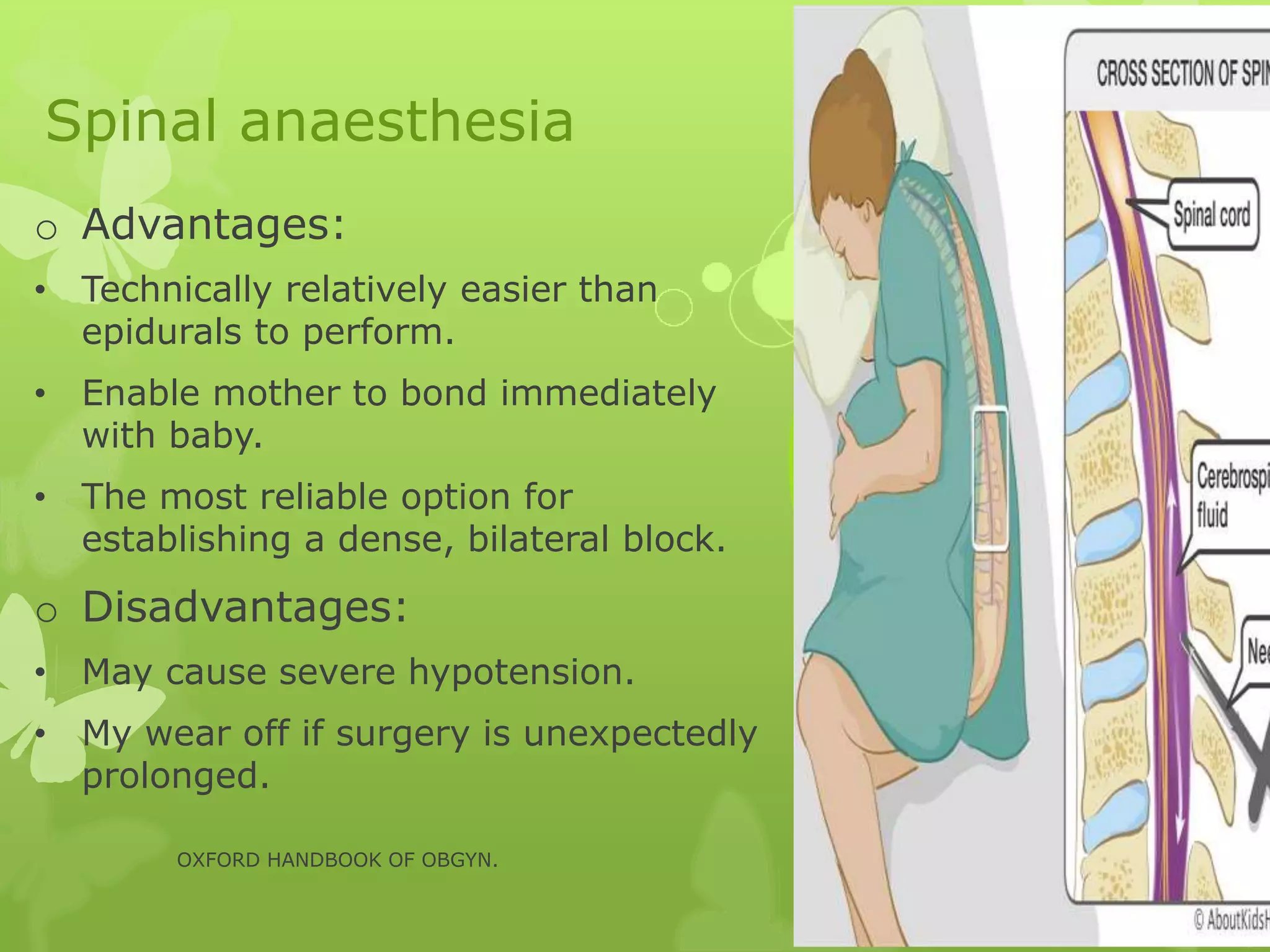 Obstetric anaesthesia and analgesia | PPTX