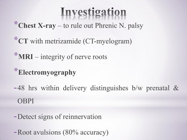 Obstetric brachial plexus injury (OBPI) | PDF | Pregnancy ...