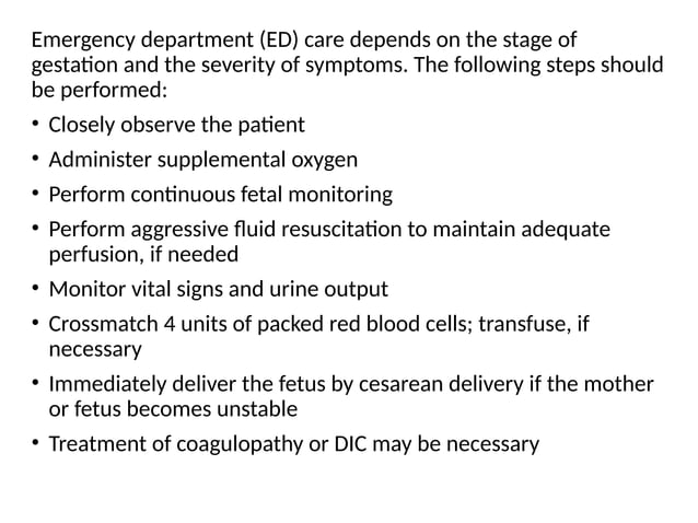 Obstetric emergencies for emergency medical officers | PPT