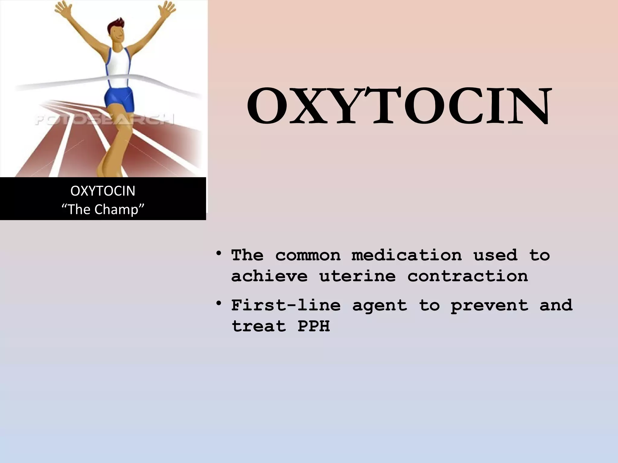 COMMON Drugs used in obstetric emergencies | PPT