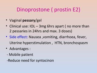 COMMON Drugs used in obstetric emergencies | PPT