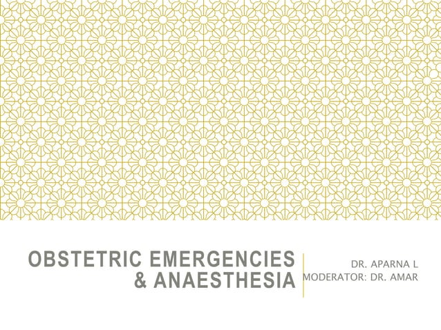 Obstetric good Emergencies and treatmentpptx | PPT