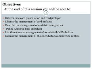 obstetric emergencies is a condition whi | PPTX