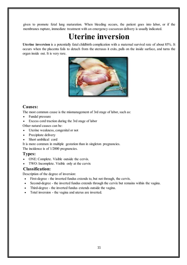 Obstetrical Emergency in details this plan of clinical teaching. word ...