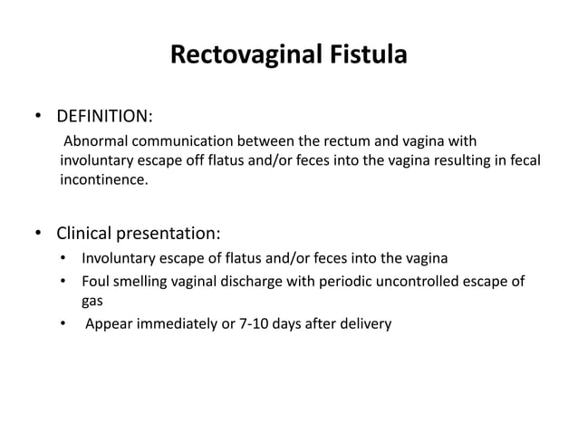 Obstetric fistula | PPTX