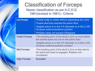 Obstetric forceps and complication | PPTX