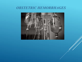 Obstetric hemorrhages of the 1st half of pregnancy.ppt