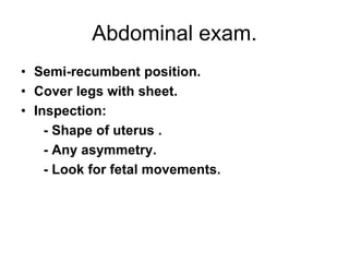 Obstetric+history+and+examination | PPT