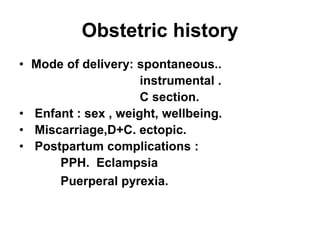 Obstetric+history+and+examination | PPT
