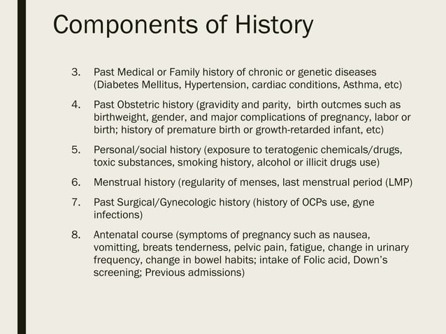 Obstetric history and pe dr ina irabon | PPT | Pregnancy | Reproductive ...