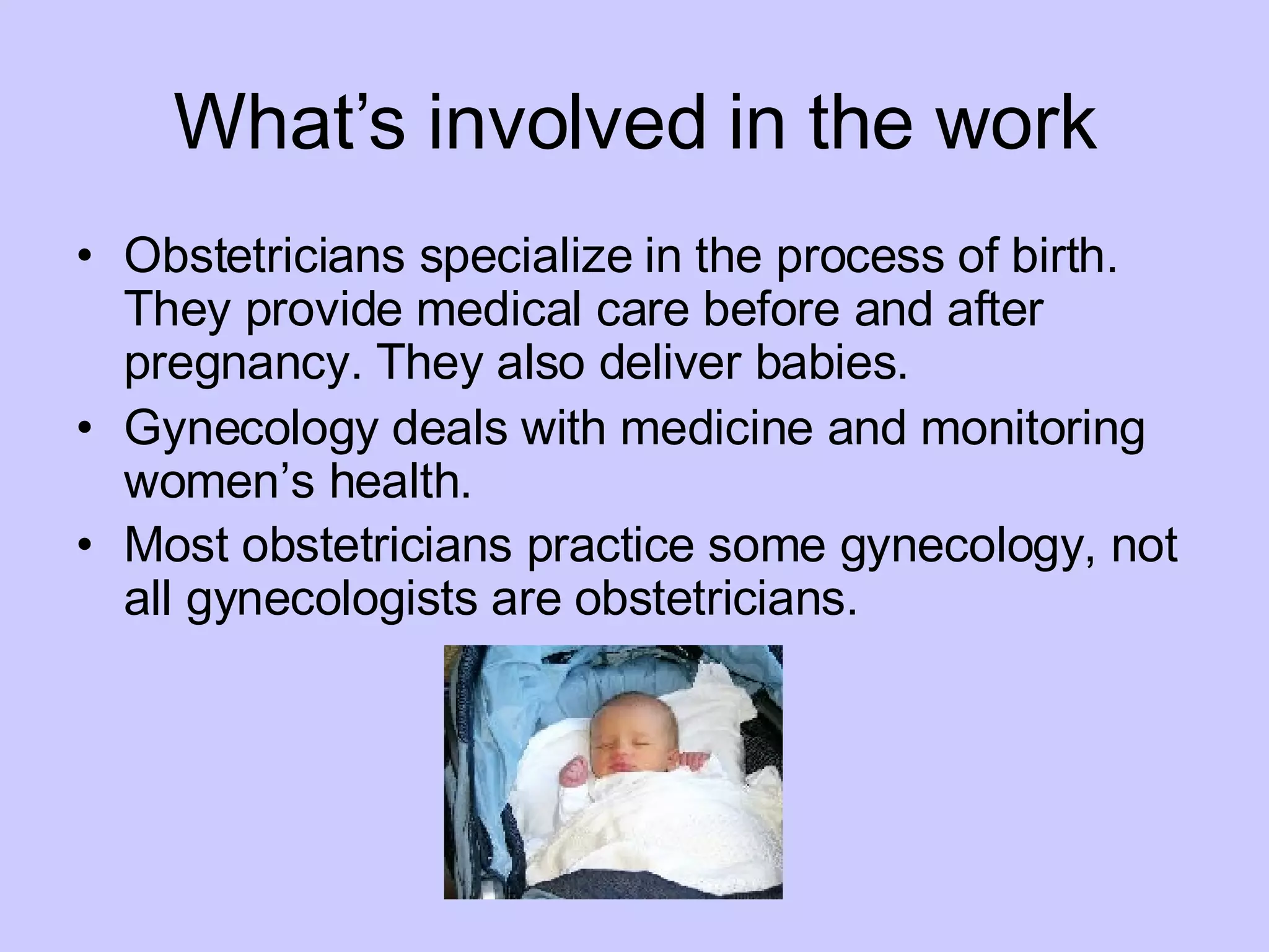 Obstetrician Gynecologist | PPT