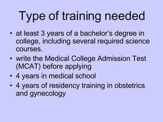 Obstetrician Gynecologist | PPT