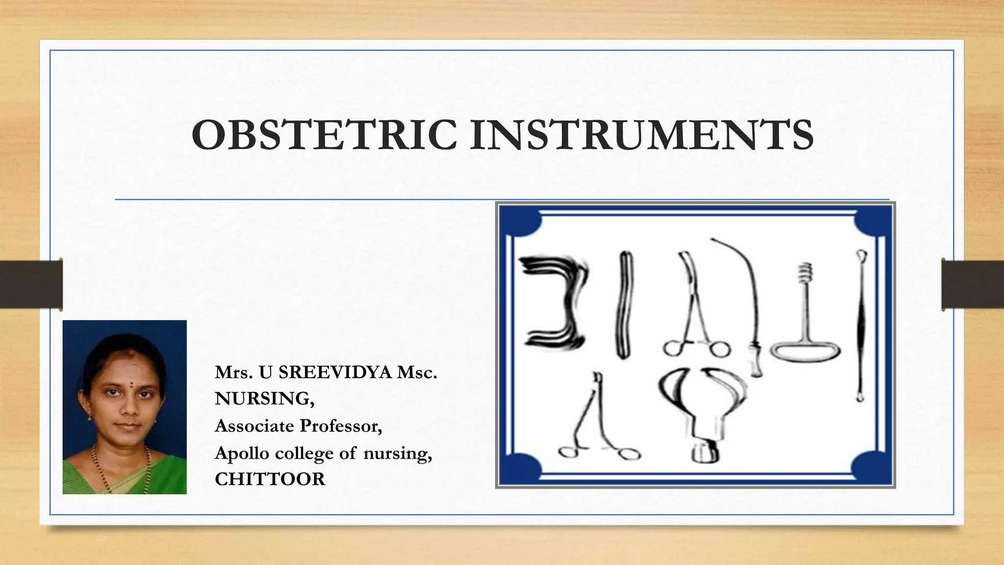 Obstetric instruments | PPTX