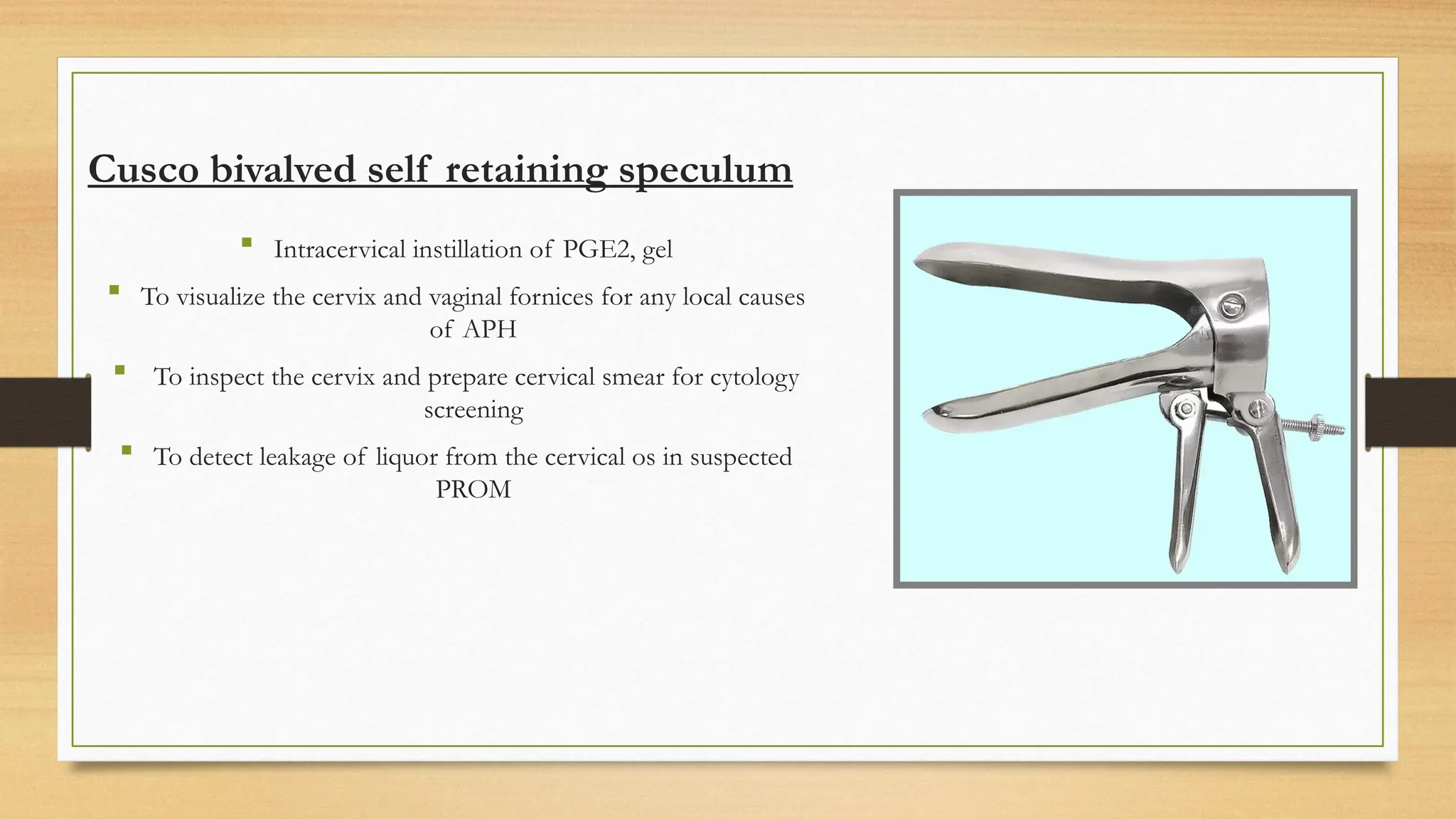 OBSTETRIC INSTRUMENTS USED IN GYNECOLOGICAL SURGERIES | PPTX