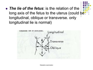 Obstetric physical examination-Ramy.ppt | Pregnancy | Reproductive Health
