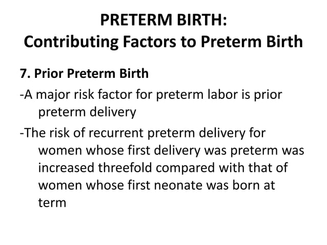 Obstetrics-Preterm Birth | PDF | Pregnancy | Reproductive Health