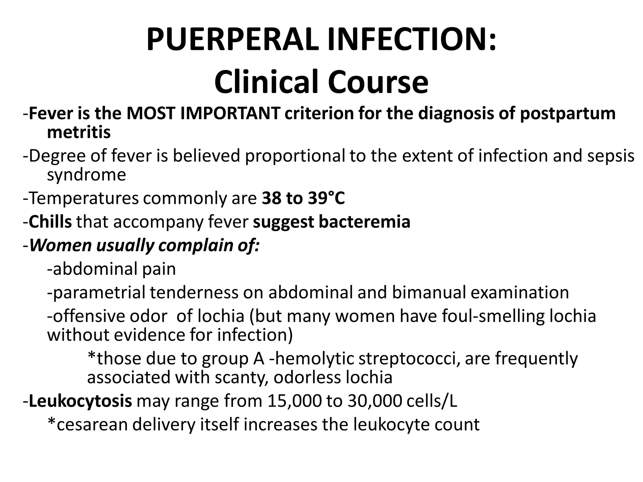 OBSTETRICS - Puerperal Infection | PDF