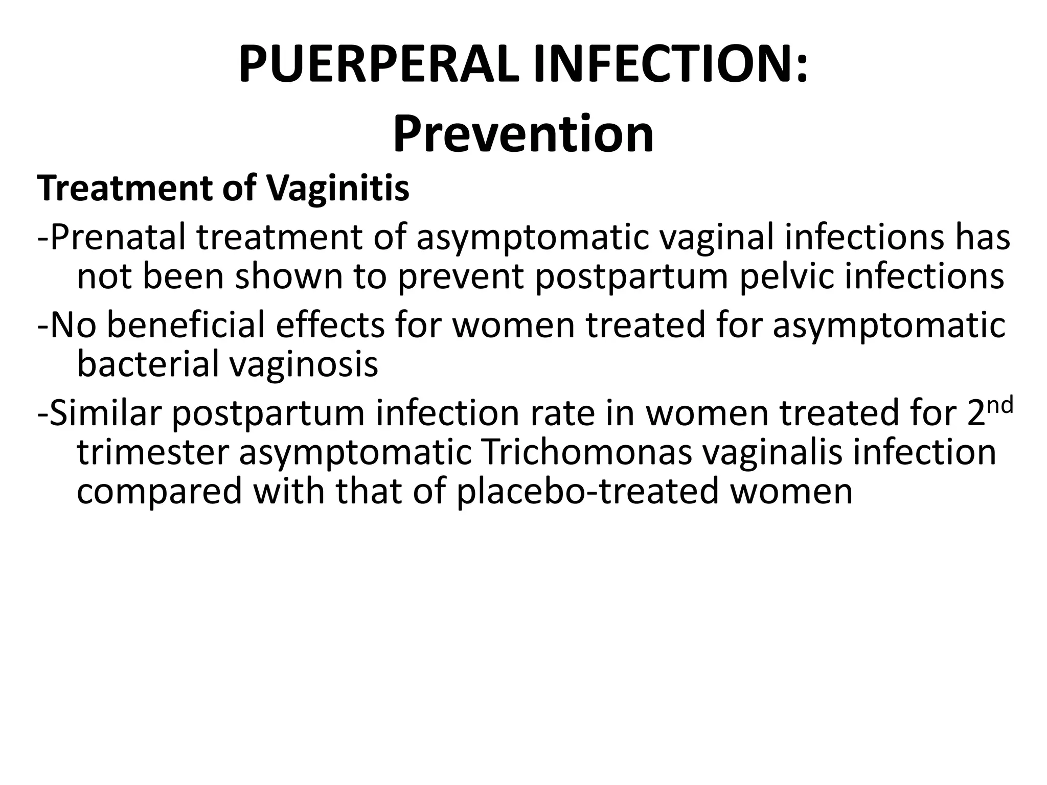 OBSTETRICS - Puerperal Infection | PDF