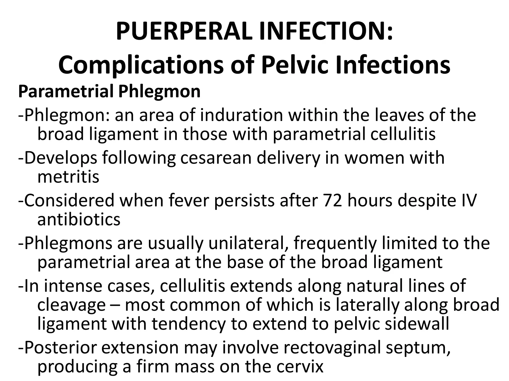OBSTETRICS - Puerperal Infection | PDF
