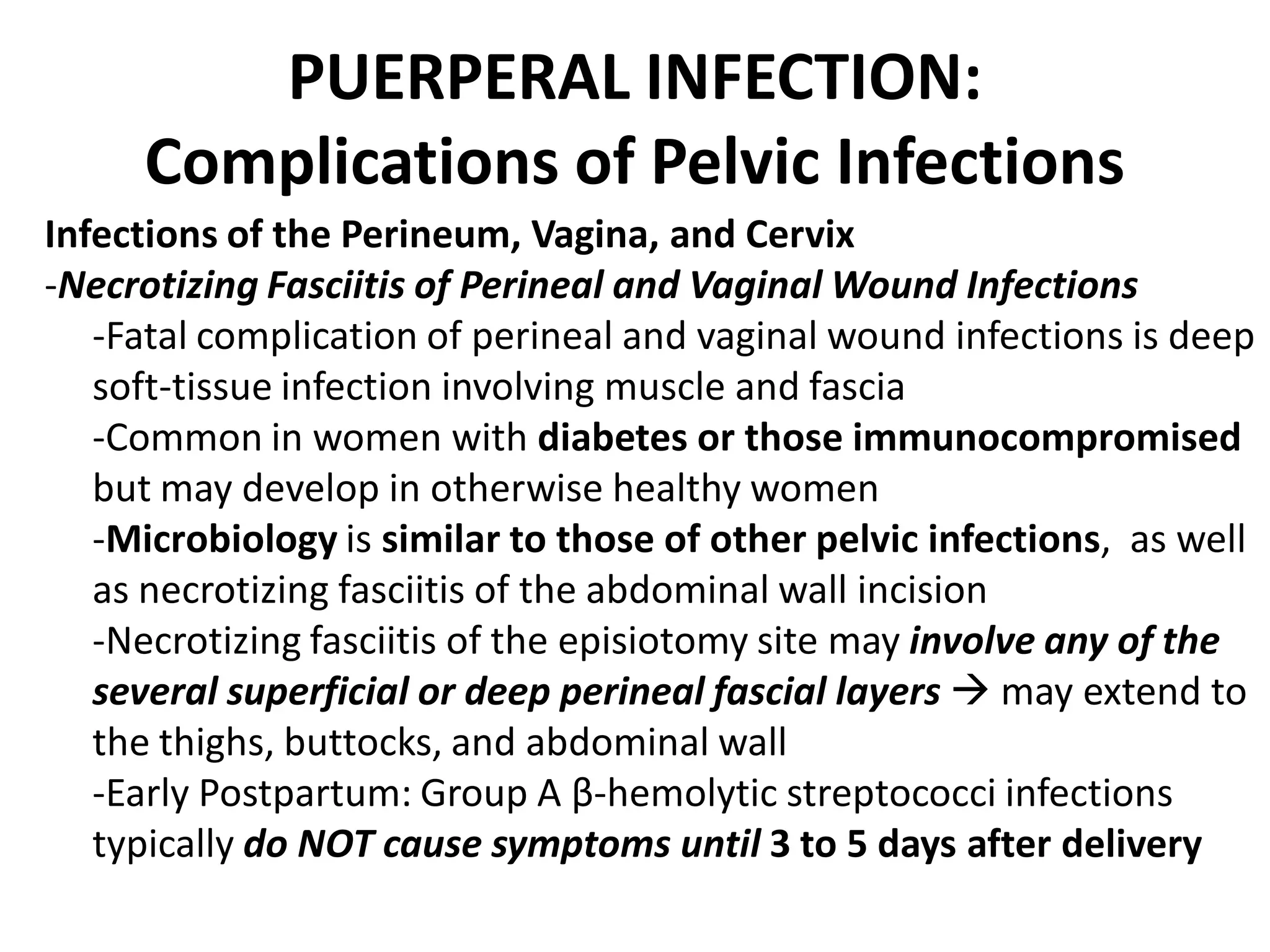 OBSTETRICS - Puerperal Infection | PDF